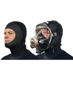 Seasoft Pro 6mm Commercial Drysuit Hood for use with a Full Face Mask ...