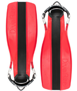 Dive Rite RED XT Scuba Fins with Stainless Steel Spring Heel Straps ...